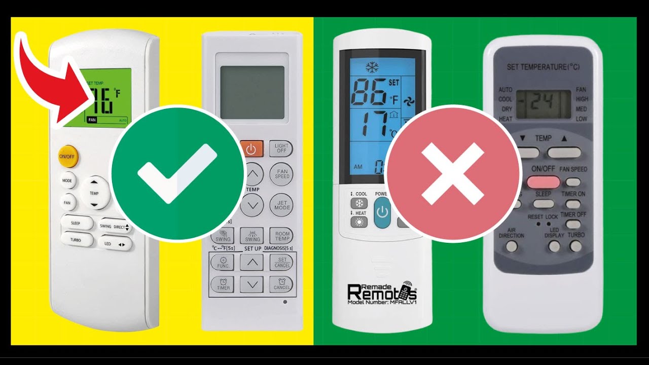 Solución rápida: Reparación del display del control remoto de aire